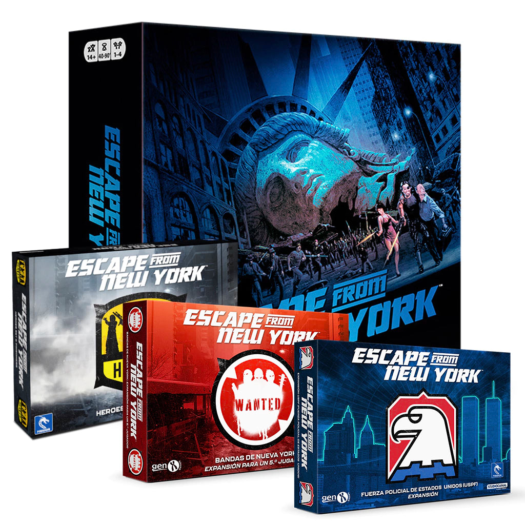 ESCAPE FROM NEW YORK BUNDLE EN ESPAÑOL (4 ITEMS) – Quantum Boardgames