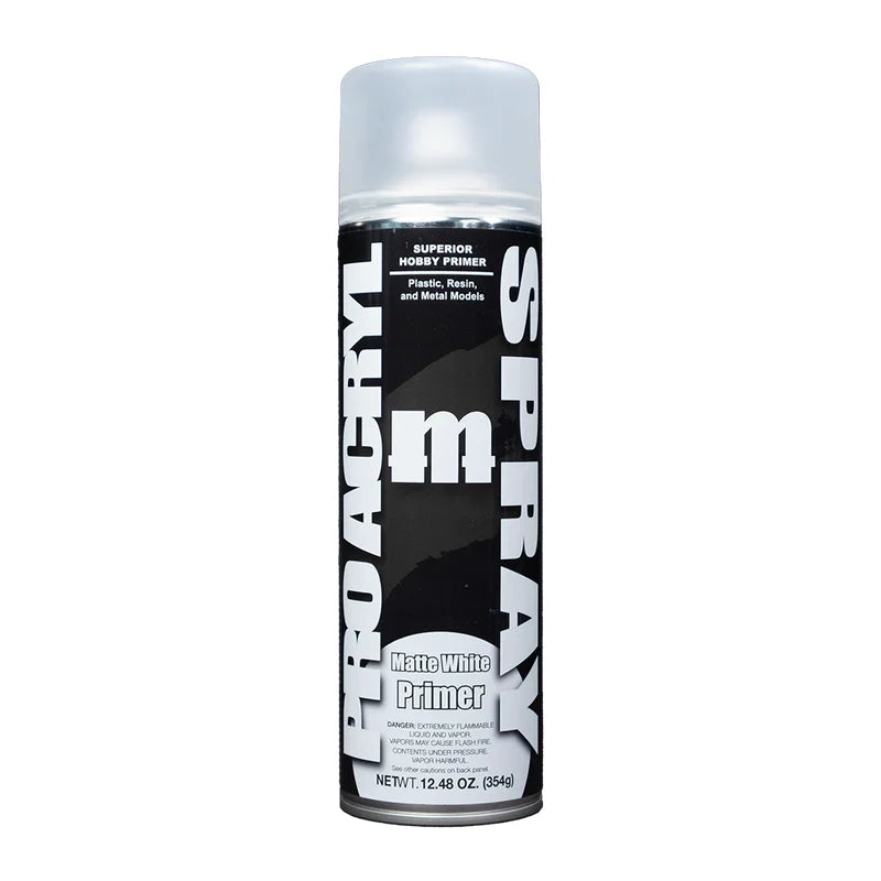 PRO ACRYL SPRAY PRIMER MATTE WHITE – Quantum Boardgames
