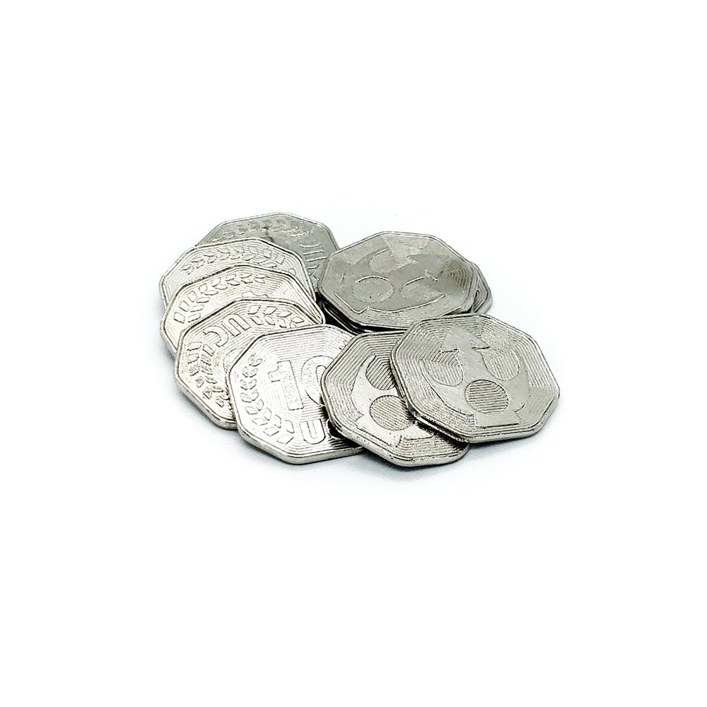 SCIFI METAL COINS #10 (SET OF 10) – Quantum Boardgames